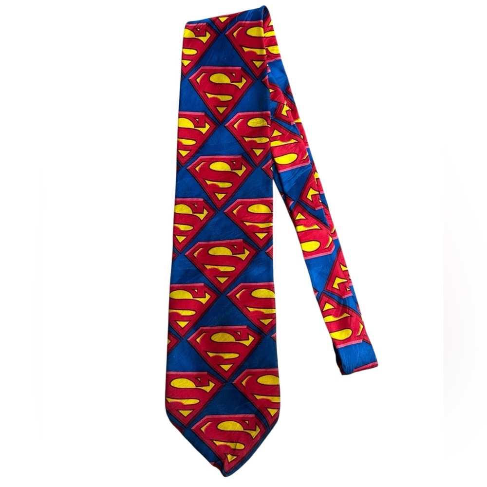 Rm Style Superman Logo Neck Tie - Gem